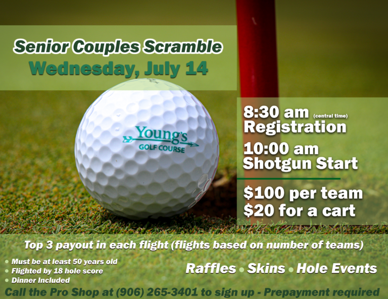 Young's Senior Couples Scramble - Young's Golf, Recreation & Dining