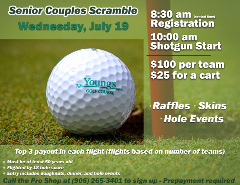 Young's Senior Couples Scramble - Young's Golf, Recreation & Dining