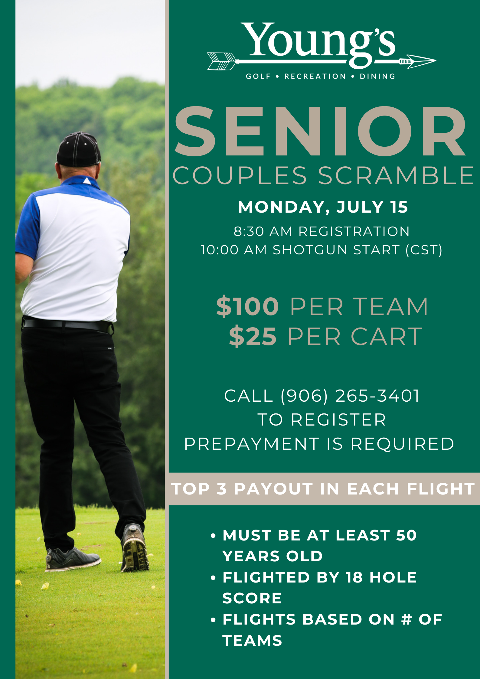 Young's Senior Couples Scramble - Young's Golf, Recreation & Dining