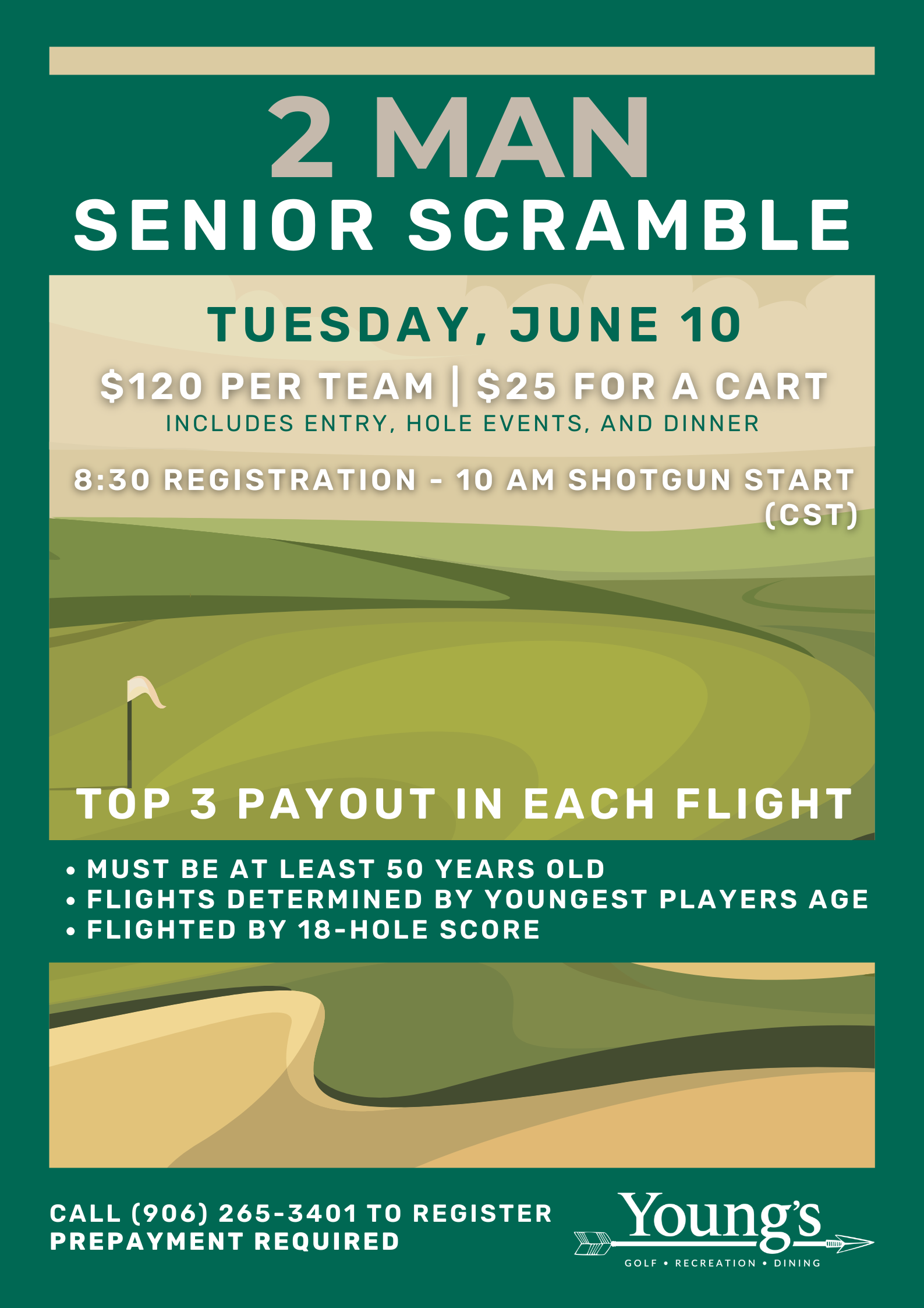 2 Man Senior Scramble - Young's Golf, Recreation & Dining